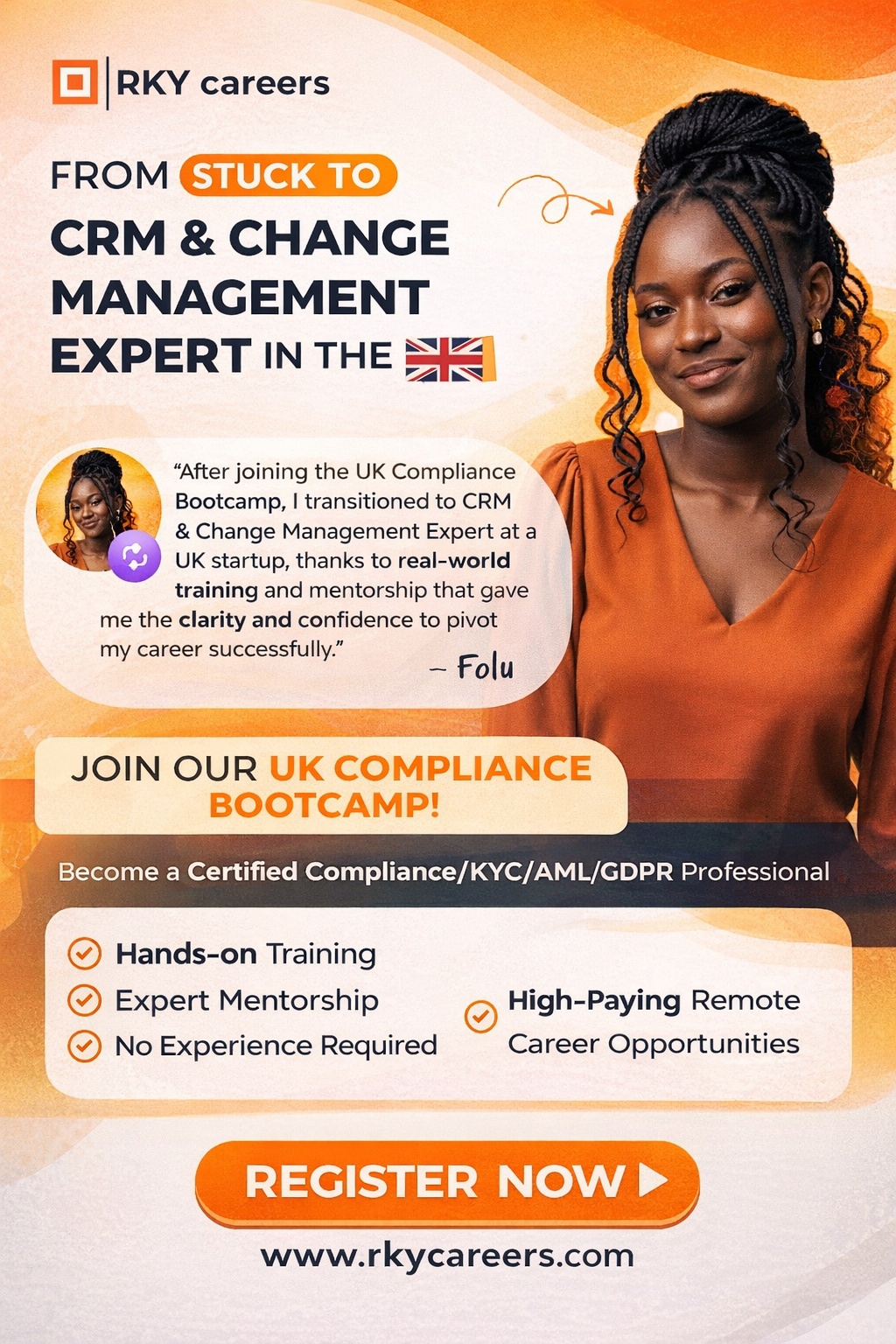 How Folu Transitioned into a CRM & Change Management Expert in the UK ...